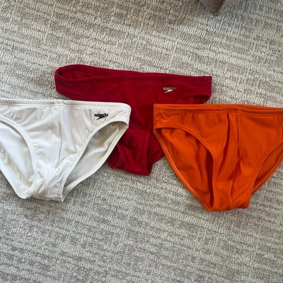 Speedo | Swim | Speedo Racing Swim Briefs Qty 3 Size 34 | Poshmark